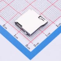 China Micro SD Card Connector 9PIN 18MM Height Gold Flash Plating Specification LCKELEC LCK-TF-01AH1809-YLG for sale