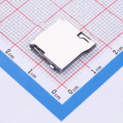 China Micro SD Card Connector 9PIN 18MM Height Gold Flash Plating Specification LCKELEC LCK-TF-01AH1809-YLG for sale