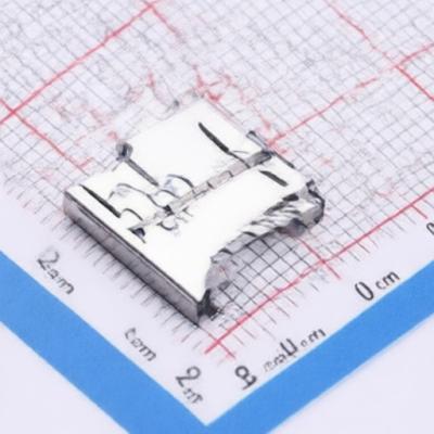 China TF card holder LCKELEC LCK-TF-101H18508-WLG 8 PINs 185mm height gold flash plating reel packaging for sale