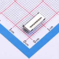 China TF Micro SD Card Holder LCKELEC LCK-TF-109H3008-WLG with Black Housing and Soldering Heat Resistance for sale