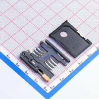 China Mini Micro Nano SIM Card Connector 8PIN 3MM Height Gold Flash Plating Reel Packaging LCKELEC LCK-MS-208H30008-WLG for sale
