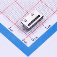 China Durable MICRO SD Card Holder LCKELEC LCK-TF-112H37508-WLG with 8 PIN Positions and Gold Flash Plating for sale