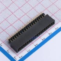 China Lian Xin Technology XDHM-B025417-2 19P 254MM pitch 2 by 19 pin male header connector with 175mm pins for sale