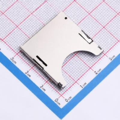 China Micro SD Card Holder 11PIN With Pillar Gold Flash Plating LCKELEC LCK-SD-201H2911-YLG 2.9MM Height for sale