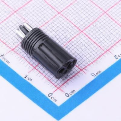 China M12-4P solder wire female connector Liansheng HKT-00002 with 5A rated current and withstand voltage AC 125V for sale