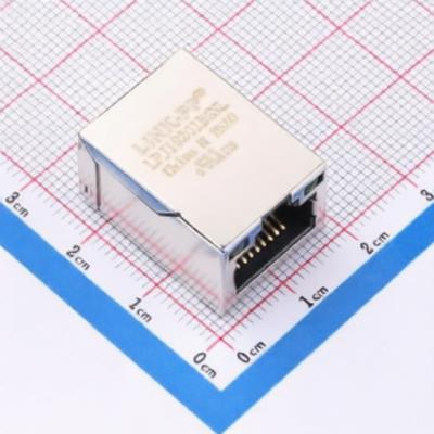 China Compact 1x1 RJ45 Connector LINK-PP LPJ19201BGNL Featuring Integrated Magnetics for 10 100 Base-T Connections for sale