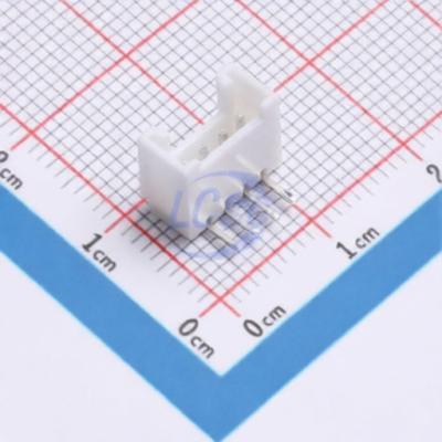 China HY2.0 series connector AW type LXWCONN HY-4AW with 4 pin copper alloy contacts and bright tin plating for sale