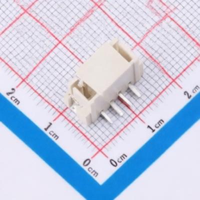 China 4 pin connector LXWCONN XH-4P-LT with brass solder tabs LCP plastic parts and GP PASS plating finish for sale