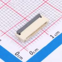 China Gold Plated Back Flip FPC Connector 0.5mm Pitch 2.0mm Height Megastar ZX-0.5FPC-2H-HFJ18P Connection for sale