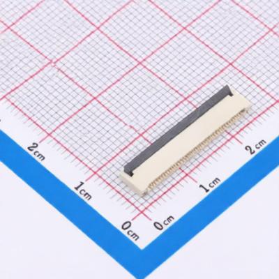 China Flat cable connector Megastar ZX-1.0FPC-2H-HFJ20P featuring back flip cover and gold plated contacts for PCB connections for sale
