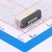China Horizontal Insertion 0.5 Pitch ZIF Connector Megastar ZX-0.5FPC-2H-CTXX9P with Tin Plated Contacts for sale