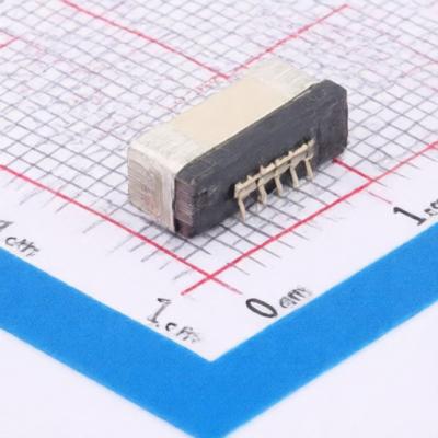 China Horizontal Insertion 0.5 Pitch ZIF Connector Megastar ZX-0.5FPC-2H-CTXX9P with Tin Plated Contacts for sale