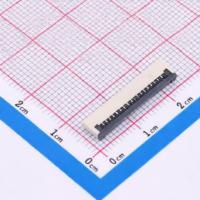 China Precision Megastar ZX-1.0FPC-2H-QFX18P FPC Connector with 0.5 Millimeter Pitch and Flip Cover Design for sale