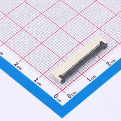 China Front Flip Cover 0.5 Pitch Easy on Connector Megastar ZX 0.5FPC 2H QFX40P with LCP UL94V 0 Material for sale