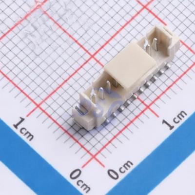 China MX1.25mm Pitch Connector LXWCONN MX1.25mm-10P-LT Vertical Mount with Brass Contacts and LCP Housing for sale