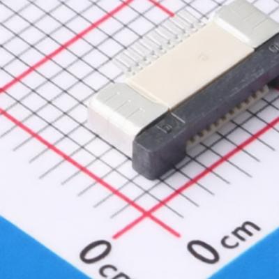China Durable Horizontal Insertion Connector Megastar ZX-0.5FPC-2H-CTSX10P with 05mm Pitch and 20mm Height for sale