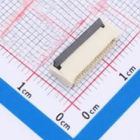 China Flip cover electrical connector Megastar ZX-0.5FPC-2H-HFJ20P gold plated 0.5mm pitch and 2.0mm height for sale