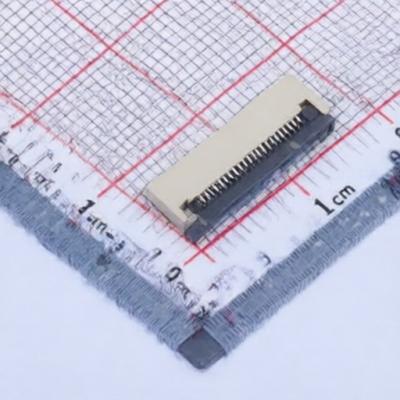 China Easy-on Type Connector Housing Actuator and Terminal 0.5 Pitch 2.0mm Height Megastar ZX-0.5FPC-2H-QFX23P for sale