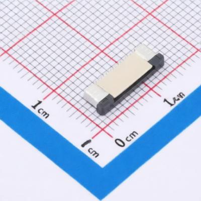 China electrical connector Megastar ZX-0.5FPC-2H-CTSX15P with black LCP UL94V-0 housing and copper alloy parts for sale