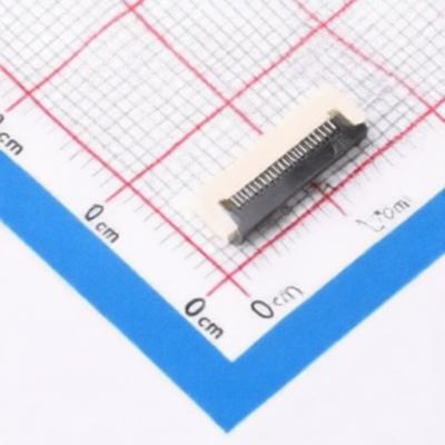 China 0.5mm Pitch Flip Top Connector 20 Pin Horizontal Mount Megastar ZX-0.5FPC-FWX-H1.5-20P Ideal for FPC for sale