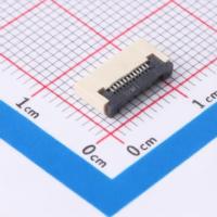 China Connector Housing 0.5 Pitch 2.0mm Height Megastar ZX 0 5FPC 2H QFX12P Designed for Flat Cable and PCB for sale