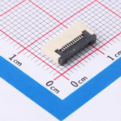 China Connector Housing 0.5 Pitch 2.0mm Height Megastar ZX 0 5FPC 2H QFX12P Designed for Flat Cable and PCB for sale