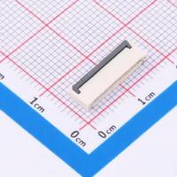 China Flip type actuator flexible printed circuit connector Megastar ZX-FPC-FWSX0.5PH224 with 0.5mm pitch and double sided contact for sale