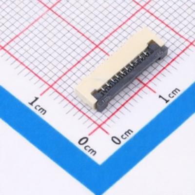 China Flip Type Connector Megastar ZX FPC FWX1.0PH210 1.0mm Pitch Featuring H2.0 Down Connection for Industrial for sale