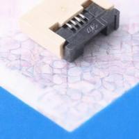 China Connector Megastar ZX-0.5FPC-2H-QFX4P front flipping type 0.5mm pitch 2.0mm height compatible with flat cable and PCB for sale