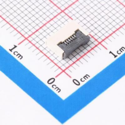 China flip top connector Megastar ZX 0.5FPC FWX H2 6P surface mount type for flexible printed circuits and FFC for sale
