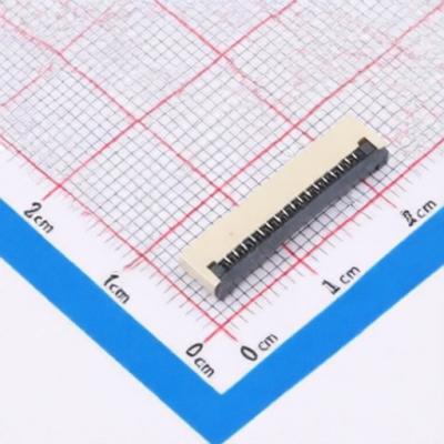 China Megastar ZX 1 0FPC 2H QFX17P front flip top FPC connector designed for flat cable and PCB applications for sale