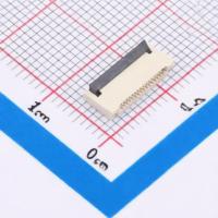 China Gold plated FPC connector Megastar ZX-0.5FPC-2H-HFJ16P back flip type 0.5mm pitch and 2.0mm height for sale