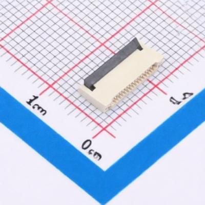 China Gold plated FPC connector Megastar ZX-0.5FPC-2H-HFJ16P back flip type 0.5mm pitch and 2.0mm height for sale