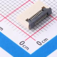China 0.5 Pitch Easy-on Type Connector Megastar ZX-0.5FPC-2H-QFX10P with Natural and Black Color Options for sale