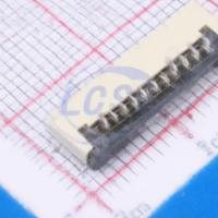 China Durable LCP Material 05mm Pitch Flip Cover Connector Megastar ZX-1.0FPC-2H-QFX12P for PCB Flat Cable for sale
