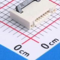 China Megastar ZX 05FPC HWSX H2 6P 6 pin 05mm pitch horizontal mount FPC FFC connector with back flip lock for sale
