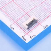 China 0.5mm Pitch Flip Top 10 Positions FPC Connector Megastar ZX FPC FWX0 5PH1 510 Down Connecting Design for sale