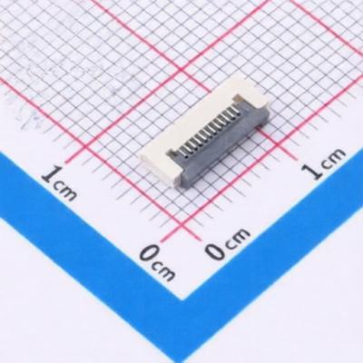 China 0.5mm Pitch 12 Position Flip Top Connector Megastar ZX FPC FWX0 5PH1 512 for Electronic Applications for sale