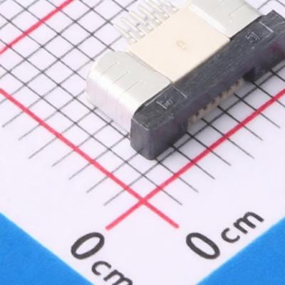 China 0.5mm Pitch Horizontal Plug-in Connector Megastar ZX-0.5FPC-2H-CTSX6P with Contact Resistance 0.03 Ohm for sale