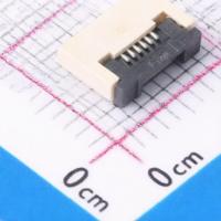 China 0.5 Pitch Easy-on Type Connector Housing Height 2.0mm Megastar ZX-0.5FPC-2H-QFX6P for Flat Cable and PCB for sale