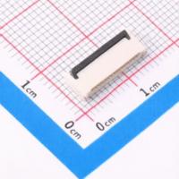 China Vertical Mount 20 Pin FPC FFC Connector with Back Flip and 05mm Pitch Megastar ZX-0.5FPC-HWSX-H2-20P for sale