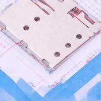 China Self ejecting external solder NanoSIM card holder Megastar ZX NSIM 48137JZ for communication devices for sale