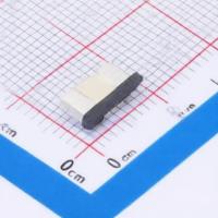 China 0.5 Pitch ZIF Type 3 Housing Megastar ZX-0.5FPC-2H-CTXX5P Natural Color LCP UL94V-0 Material for PCB for sale