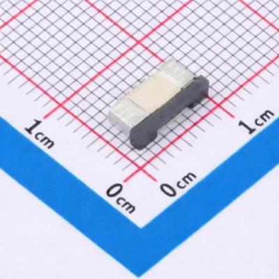 China 0.5 Pitch ZIF Connector Megastar ZX-0.5FPC-2H-CTXX7P with LCP Housing in Natural and Black Colors for sale