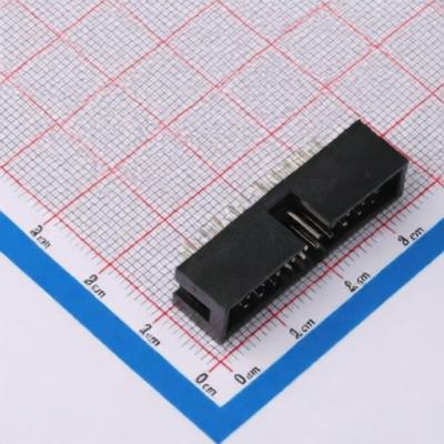 China 2.54mm pitch IDC connector Megastar ZX-IDC2.54-2-10PZZ with 10 pins and AC 1000V withstanding voltage rating for sale
