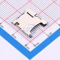 China MicroSD Card Socket Megastar ZX-TF-481.4J External Soldering Connector Providing Stable Data Storage for sale