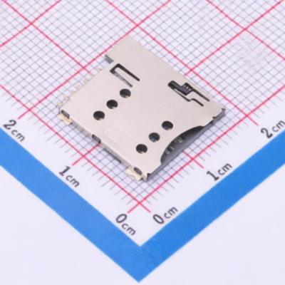 China 7 pin MicroSIM card holder Megastar ZX MSIM 48135J 7 self ejecting MicroSIM connector for electronics for sale