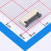 China Easy on type connector Megastar ZX-0.5FPC-2H-QFX15P with smooth plastic parts no rough edges or defects for sale
