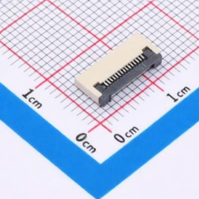 China Easy on type connector Megastar ZX-0.5FPC-2H-QFX15P with smooth plastic parts no rough edges or defects for sale