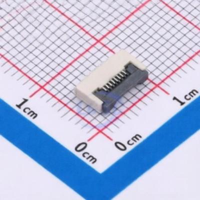 China Flip top housing connector Megastar ZX-0.5FPC-FWX-H2-8P surface mount design for FPC FFC electronics for sale